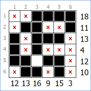 Choose a puzzle - Kakurasu - online puzzle game